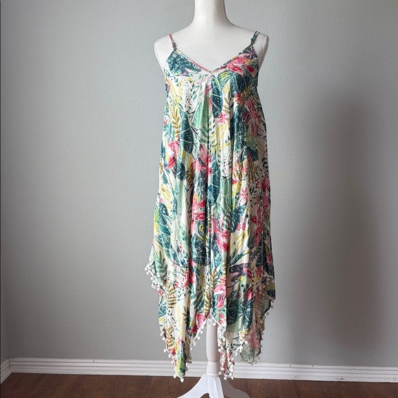 Goa | Dresses | Goa Floral Tropical Asymmetrical Beach Dress | Poshmark